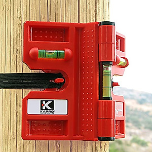 Kapro - 340 Postrite Post Level - Adjustable Folding Post Level - For Use on Posts and Pipes - Includes Strap and 3 Vials - Magnetic