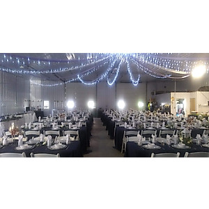 TentandTable White Resin Stackable Folding Chairs | 4 Pack | Heavy Duty | 300-Pound Capacity | for Banquets, Weddings, and Events