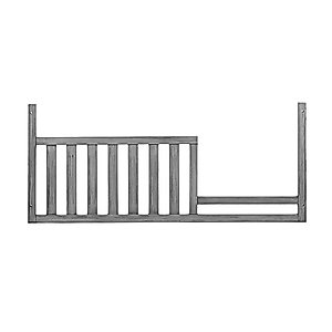 Oxford Baby Glenbrook Crib to Toddler Bed Guard Rail Conversion Kit, Graphite Gray, GreenGuard Gold Certified