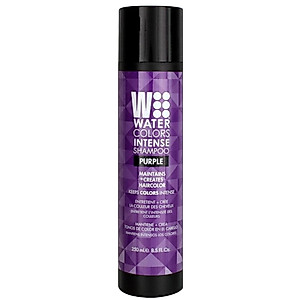 Watercolors INTENSE Semi Permanet Color Depositing Shampoo. Sulfate & Paraben Free to Maintain & Enhance Hair Color 8 fl oz - PURPLE