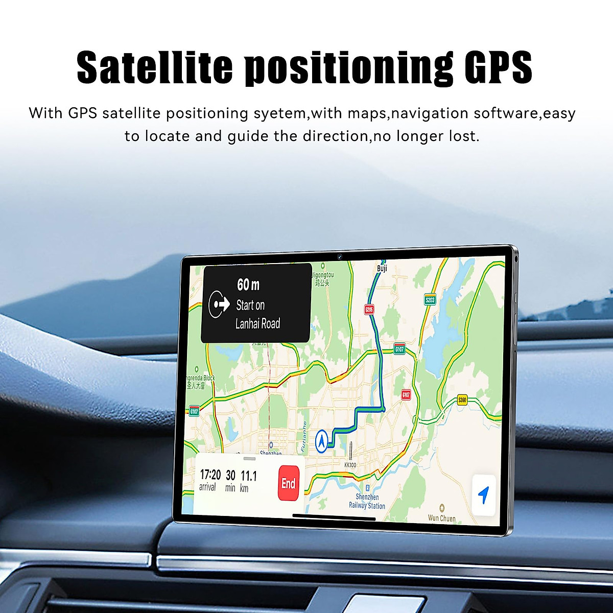 GLOGLOW Office Tablet, 10.1 Inch FHD Octa Core CPU Tablet PC Aluminium Alloy 3 Card Slots with Keyboard for Business (US Plug)