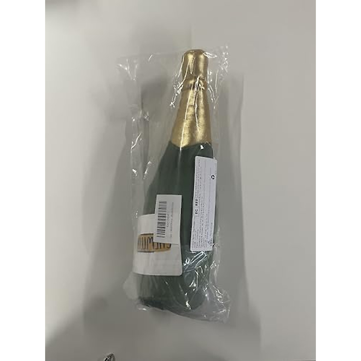 CHEWFFON Dog Toy, Squeaky Dog Toys for Boredom, Plush Dog Present Chew Toy for All Breeds Dogs, Champagne Shape Interactive Dog Toys for Birthday Stimulating Gifts