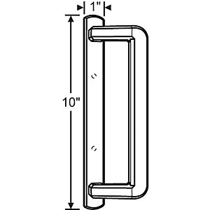 Alcan PGT Exterior Sliding Door Handle Replacement, Color: Black