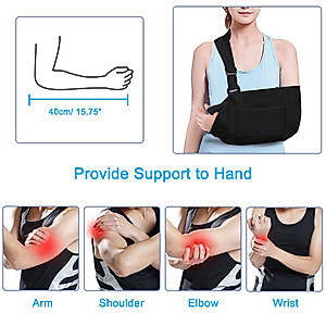 Tiiyee Shoulder Abduction Sling, Shoulder Immobilizer Rotator Cuff Support Brace Comfortable Rotator Cuff Support Brace for Shoulder Injury Men Women Broken Fracture