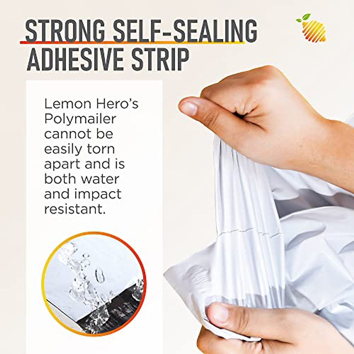 XXL Jumbo Expansion Poly Mailers 24 x 21 x 6 inches (Expandable - Gusseted) - 30 Pack - Tough Plastic Privacy Mailing Envelopes from Lemon Hero Office Solutions