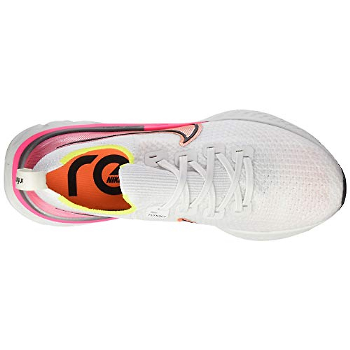 Nike React Infinity Run Flyknit Women's Running Shoe Platinum Tint/Black-Pink Blast Size 8.5