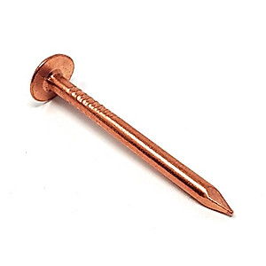 1.5 Inch Copper Nails for Slating & Roofing - 10 Oz Pack of Solid Copper Nail Spikes