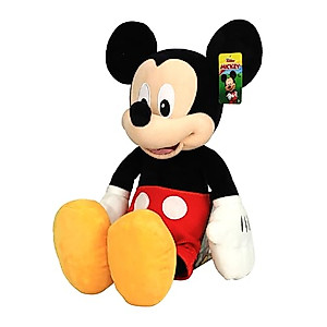 Disney Junior Mickey Mouse Jumbo 25-inch Plush Mickey Mouse, Stuffed Animals, Pretend Play, Kids Toys for Ages 2 Up by Just Play