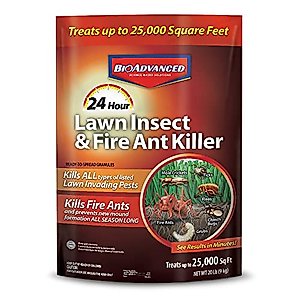 BioAdvanced 24 Hour Lawn Insect & Fire Ant Killer, Granules, 20 lb