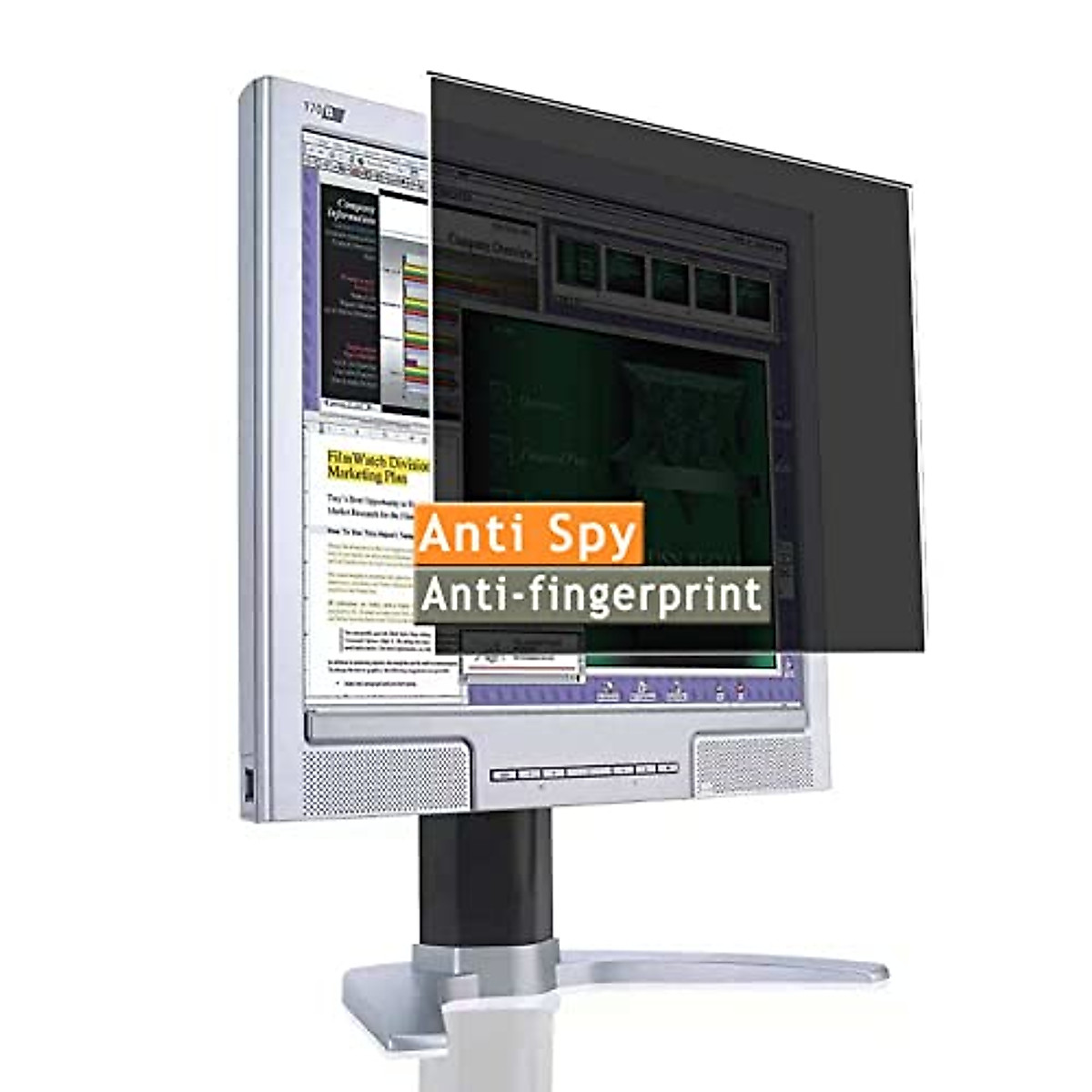 Vaxson Privacy Screen Protector, compatible with Philips 170S7FS 170S7FB 170B7CS 00/01/11/27/05 17" Anti Spy Film Protectors Sticker [ Not Tempered Glass ]