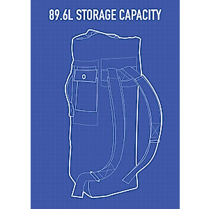 Rothco Gi Style Canvas Double Strap Duffle, Olive Drab