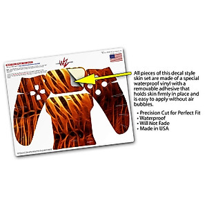 WraptorSkinz Skin Wrap compatible with Sony PS5 DualSense Controller Fractal Fur Tiger (CONTROLLER NOT INCLUDED)
