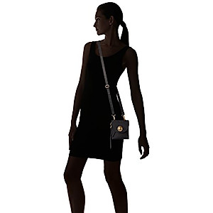 Baggallini womens Gold International Athens Rfid Crossbody Black W/Sand Wallet, Black/Sand, One Size US
