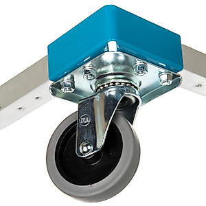 Carlisle FoodService Products Cateraide Metal Dolly for TC1826N Carriers with Reinforced Corners for Catering and Events, Aluminum, 28.63 x 22 Inches, Silver