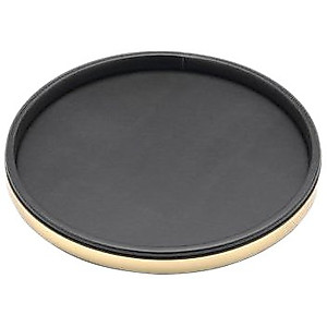 Kraftware Black with Polished Brass, 14"