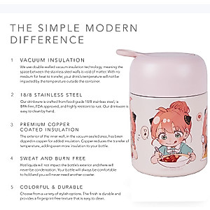 Maxerkeep 17oz Vacuum Insulated Soup Flask, Stainless Steel Lunch Container for Hot Food,Food Jar for Toddlers & Kids