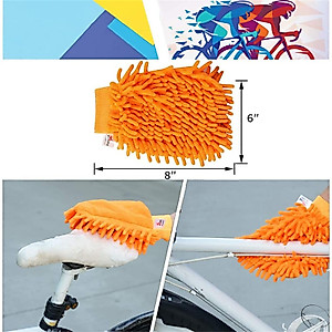 focopot Bike Cleaning Kit (9pcs), Including Chain Cleaner for Cycling,Bicycle Clean Brush Tools for Mountain/MT/Road/BMX Bike