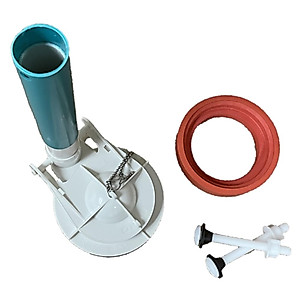 Champion 4 Two Piece Toilet Replacement Flush Valve With Overflow Extension Tube by NuFlush fits American Standard 3174.002-0070A