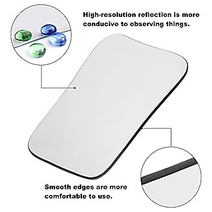 EXCEART 2pcs Intraoral Mirrors 2 Sided Pofessional Occlusal Photographic Mouth Mirror Dental Photo Reflector Glass Mirrors Tools for Clinic Doctor Silver