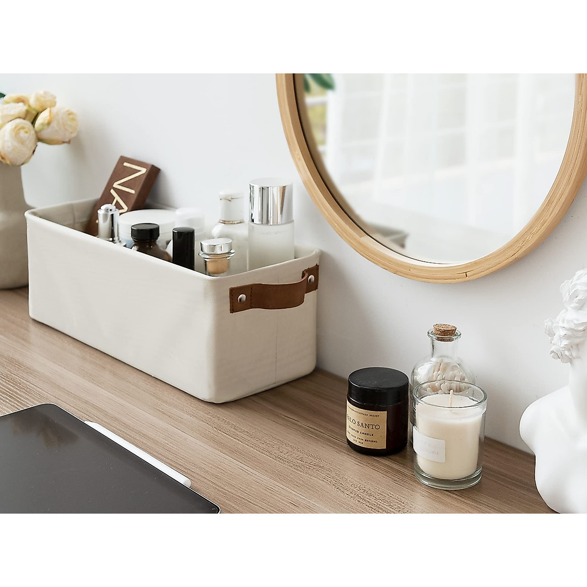 StorageWorks Storage Bins for Shelves and Narrow Storage Bins, Small baskets for Organizing