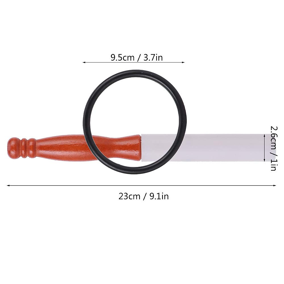 Singing Bowl Mallet,Rubber O-rings Rod Wooden Handle Stick for Crystal Sound Bowls Accessories Performance Accessory