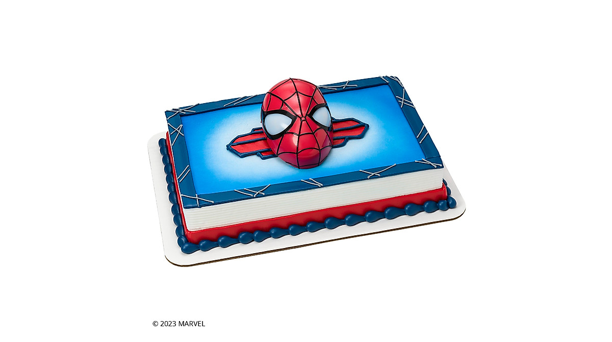 DecoSet Spider-Man Light Up Eyes Cake Topper | Marvel Superhero Decor