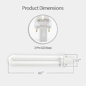 Celiwace UVA Fluorescent Bulb 9W Compatible with EL-22 FlyWeb Classic Fly Light GX23 Base 3 Pack