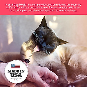 Hemp Dog Health Ease Hemp Oil for Cats: Joint and Muscle Pain Relief for Cats | Cat Arthritis Pain Relief | Cat Allergy Relief | Effective Anti Itch for Cats | Easy-to-Give Hemp Drops for Cats