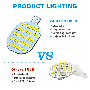 ACOHUIKE Super Bright T10 921 922 912 LED Bulbs for 12V RV Ceiling Dome Light RV Indoor Lights Camper Trailer Motorhome Marine Boat Dome Interior Light (Pack of 20, White)