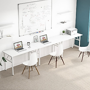 Need Office Computer Desk - 47.2L Sturdy and Heavy Duty Folding Laptop Table,Writing Table/Home Office Desk/Sewing Table,No Assembly Required,White AC5DW(120 * 60)