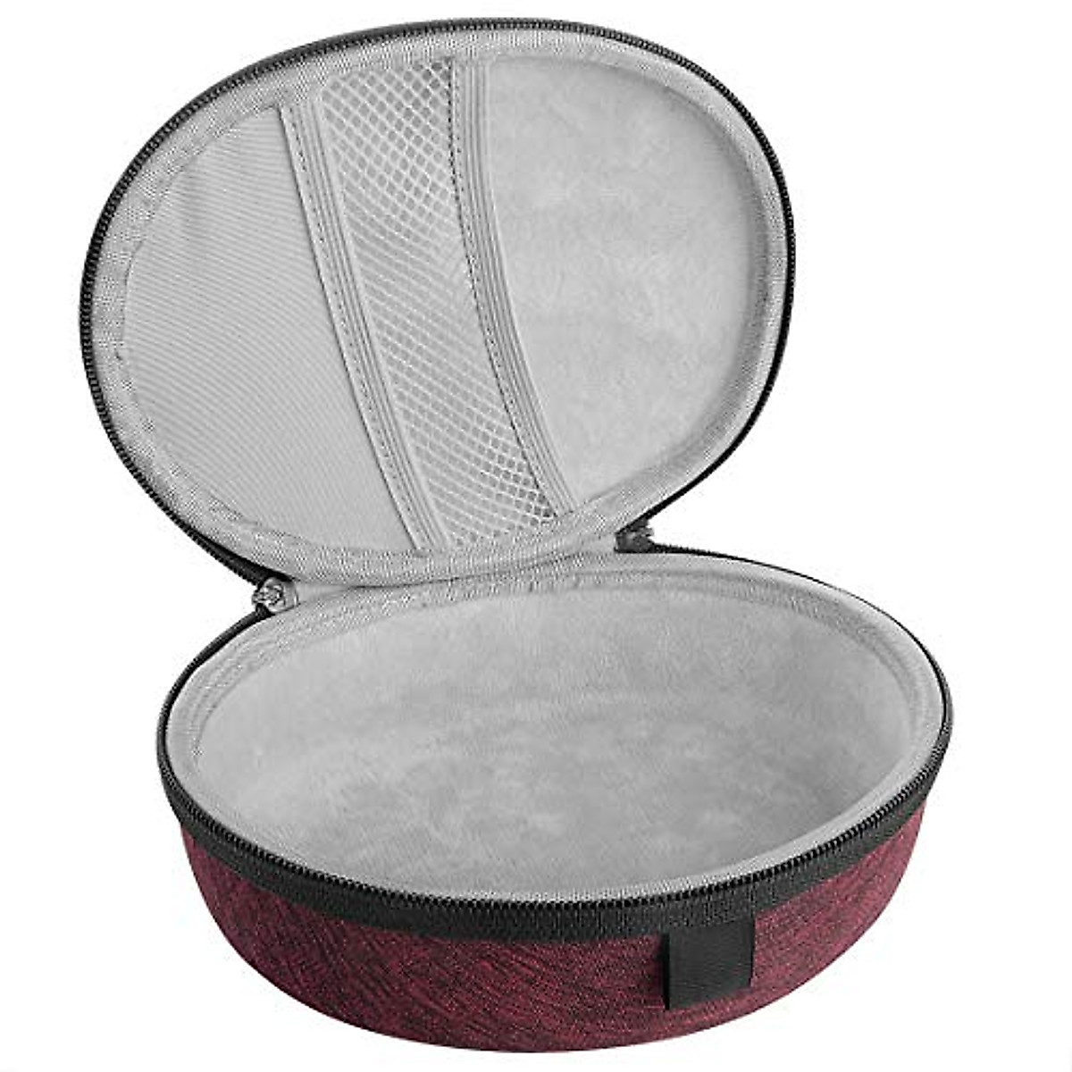 Geekria Shield Headphones Case Compatible with Sony WH-XB900N, WH-H910N, WHH900N, WH-1000XM4, WH-1000XM3 Case, Replacement Hard Shell Travel Carrying Bag with Cable Storage (Deep Red)