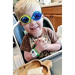 Potty Time:The Original Potty Watch|Water Resistant,Toilet Training Aid,Warranty(30|60|90 Min Auto Timers w/Music & Flashing Lights for Fun & Gentle Reminders) Green,Space Sticker Chart & Battery Kit