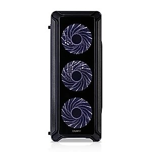 Zalman i3 Edge ATX Mid Tower Computer Case Gaming PC Case, Includes 4X 120mm White LED Fans, Acrylic Side Window, High Airflow Mesh Panel, USB 3.0,Black