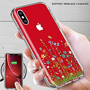 FIRMGE for iPhone Xs Case, Compatible iPhone X Case 5.8 Inch, with [2 x Tempered Glass Screen Protector] 360 Full-Body Coverage Military Grade Heavy Duty Shockproof Phone Protective Cover- LK001