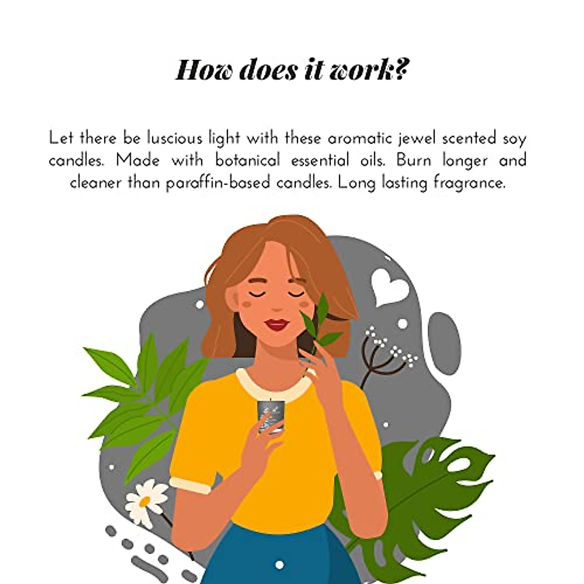 artnaturals Scented Candle Gift Set – (6 x 2 Oz / 60g) - Aromatherapy Set of Fragrance Soy Wax Candles - Made in USA with Essential Oils – for Stress Relief and Relaxation