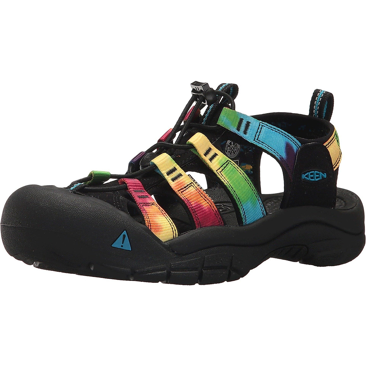 KEEN Women's Newport H2 Closed Toe Water Sandals, Original Tie Dye, 9