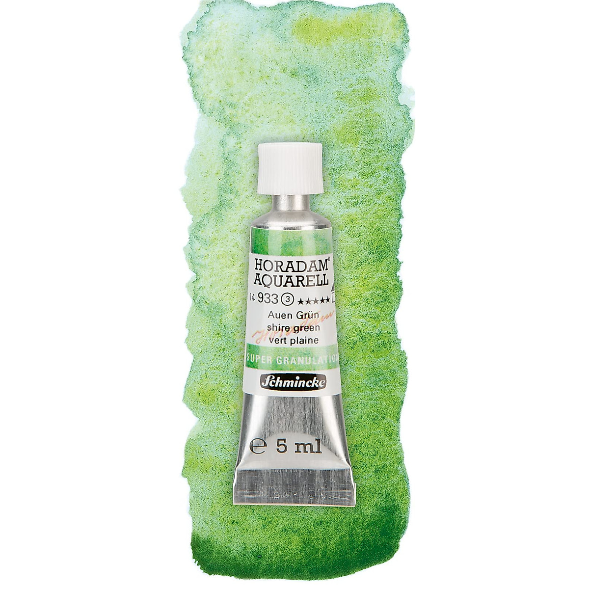 Schmincke - HORADAM® AQUARELL, Super- Granulation Set Shire 5 x 5 ml tubes, 74 860 097, cardboard set, very strong granulating colors, finest, supergranulating watercolors