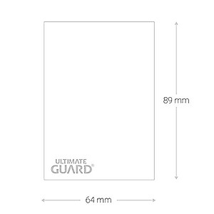 Ultimate Guard Bordifies Precise-Fit Sleeves Card Game (100 Pack), Black