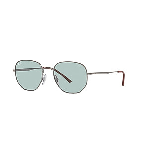 Ray-Ban RB3682 Polarized Square Sunglasses, Gunmetal/Evolve Photochromic Green to Blue, 51 mm