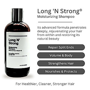 Long 'N Strong® - Moisturizing Shampoo! Softens & cleans hair, helping you obtain the perfect PH balance.