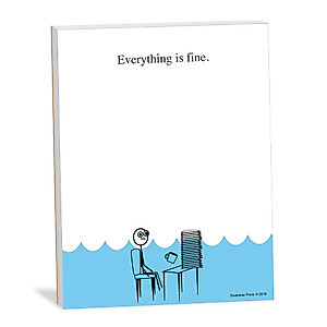 Guajolote Prints Funny Novelty Memo Pads Bundle (4 Items) Everything is Fine, This is my life Now, I have no idea what I'm doing, and I'm not even trying anymore