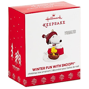 Hallmark 795QXM8632 Miniature Winter Fun with Snoopy and Woodstock #20 Keepsake Christmas Ornaments