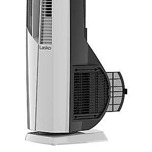 Lasko Oscillating Hybrid Fan and Space Heater for Home, All Season High Velocity Hybrid with Tip-Over Switch, Remote Control, Timer and Thermostat, 37.5 Inches, White, 1500W, FHV820