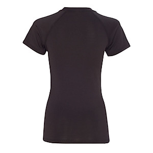 Burnside Women's 5150 Rash Guard Swim Shirt (Black, Small)