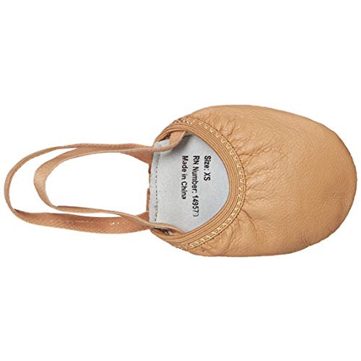 Dance Basix Leather Half Sole Dance Turner for Women, Men, Boys & Girls Tan