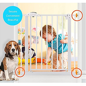 Eyech 4Pcs M10 Pressure Mounted Gate Screw Bolts, 10mm Threaded Spindle Rods Mounted Accessory for Walk Through Baby Safety Gates