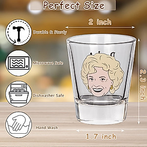DDDDXO Golden Girls Mini Shot Glasses, Golden Girls Merchandise, Golden Girls TV Show Fans Gifts, Golden Girls Gifts for Women, Golden Girls Shot Glass Set of 4