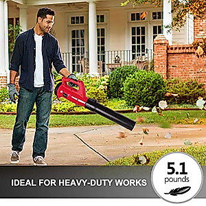 AVID POWER 12Amp 600CFM Electric Leaf Blower, Corded Leaf Blower, 6 Variable Speed Leaf Sweeper for Lawns, Yards, Patios, Gardens