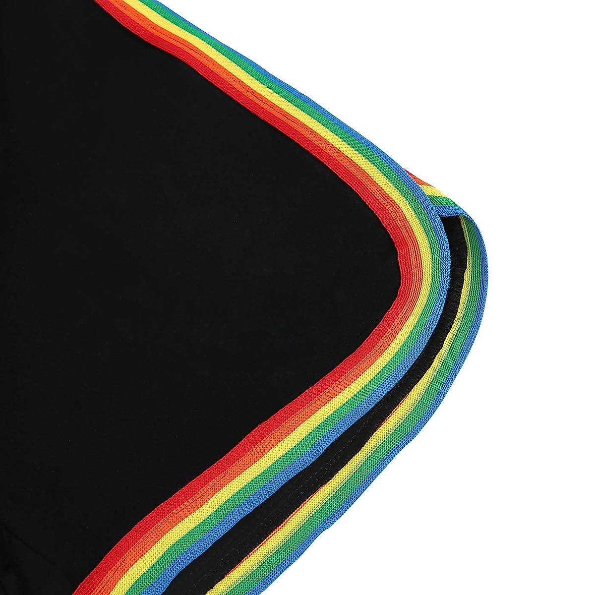 HDE Womens Rainbow Striped Retro Fashion Dolphin Running Workout Shorts 3X