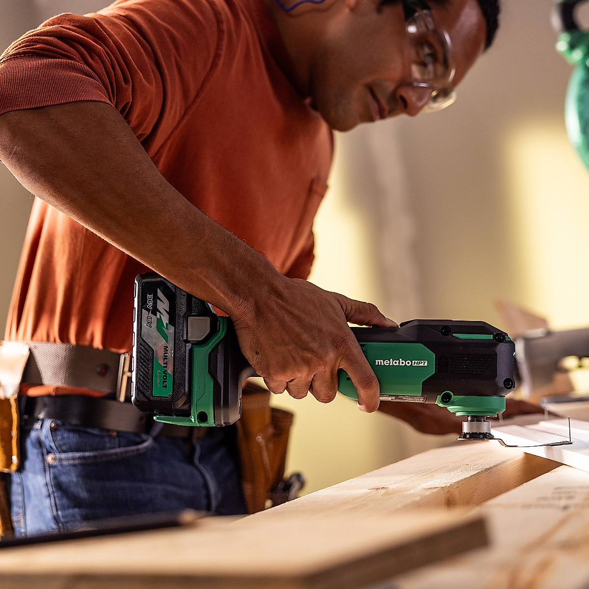 Metabo HPT 18V MultiVolt™ Oscillating Multi-Tool | Tool Only - No Battery | High Speed Cutting | Low Vibration and Noise | Lifetime Tool Warranty | CV18DAQ4